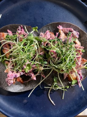 Chicken Cabbage and Micro Green Tacos – Loo Kitchen